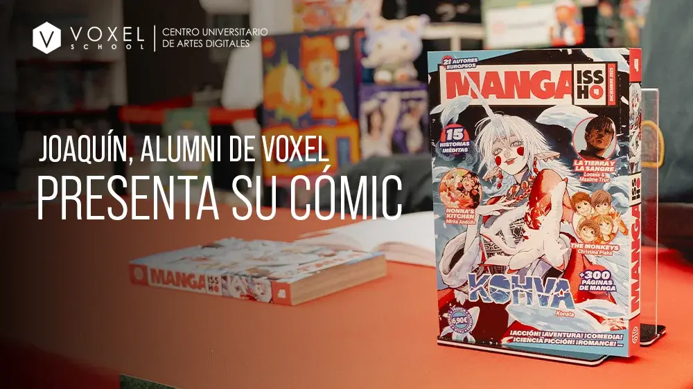 Joaquín Ponce, alumni de Voxel, presenta su manga Layla Paucar en Madrid